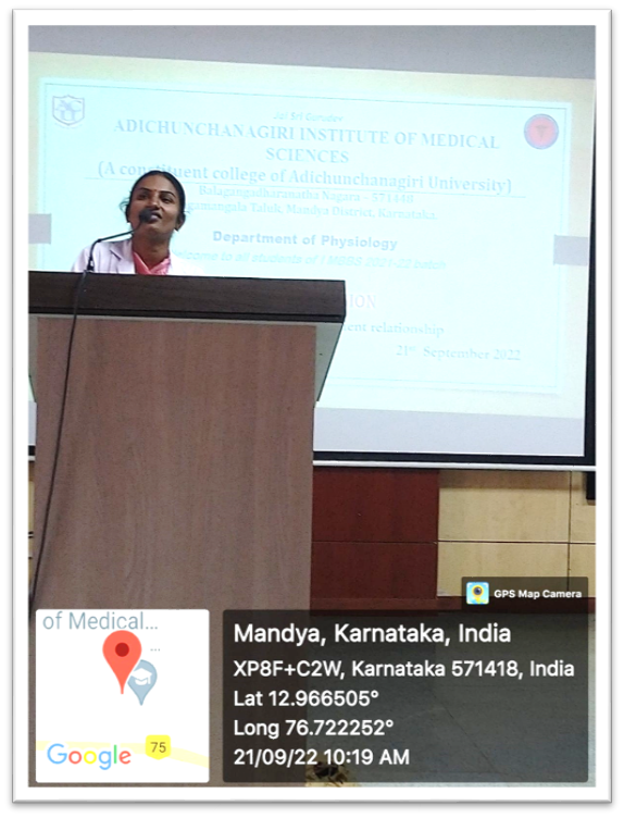 AETCOM sessions by Physiology Department for 1st MBBS students of 2021 ...